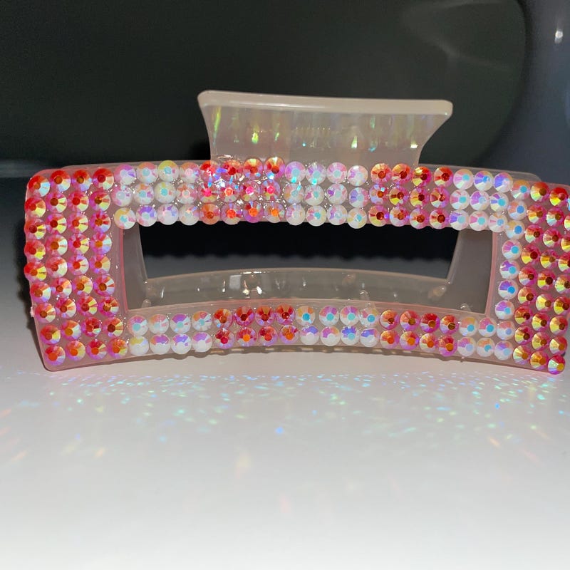 Candy Cane Hair Claw Clip - Etsy