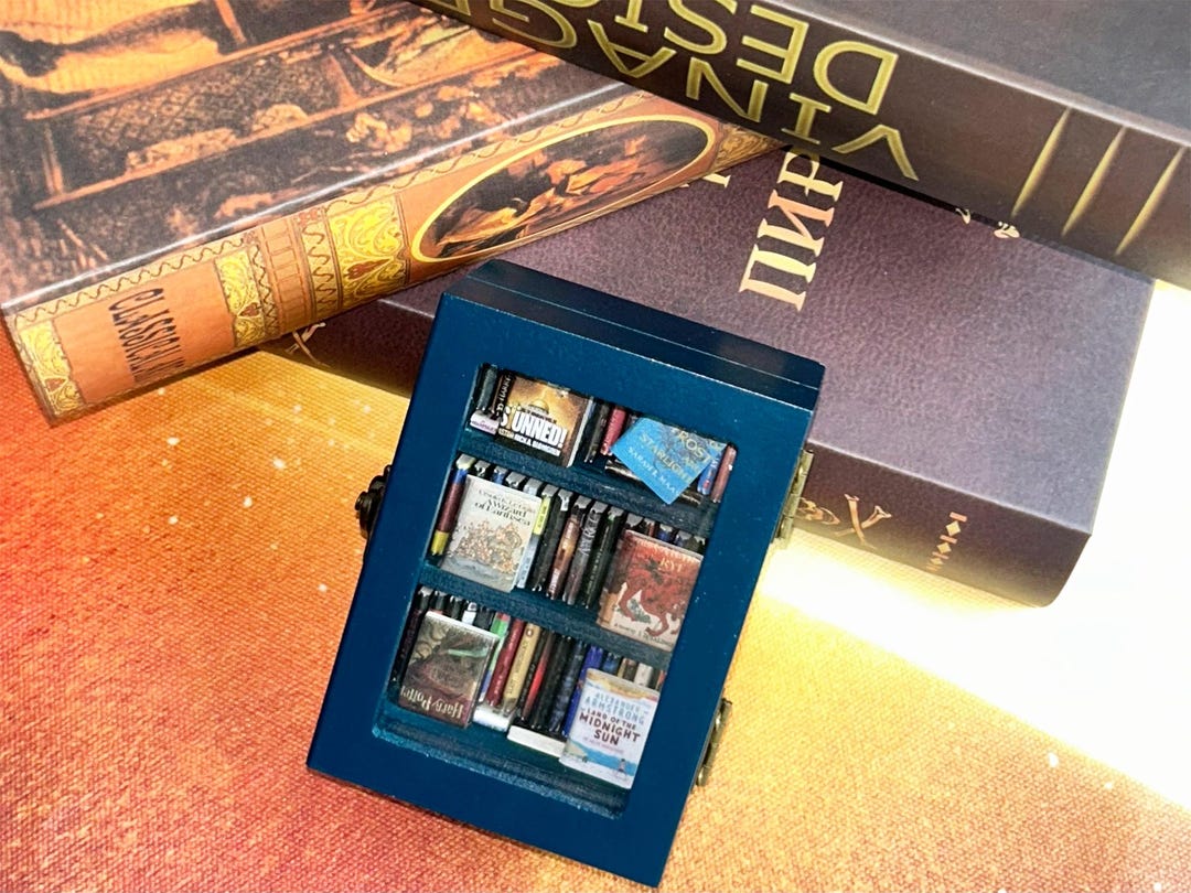 Vintage Pocket Anxiolytic Sleek Bookcase-anxiety Bookshelf Selected ...