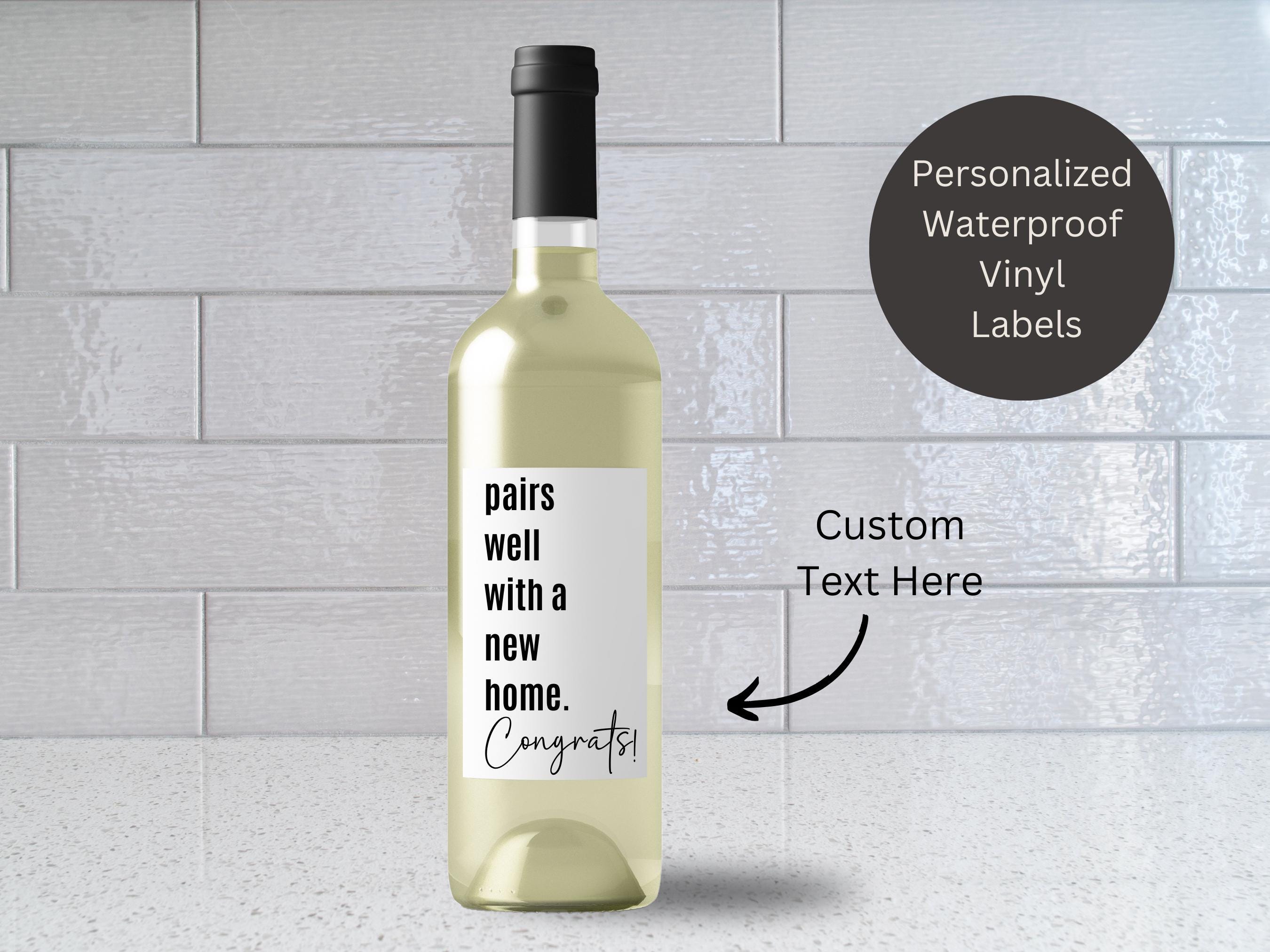 Custom Wine Bottle Labels Champagne Labels Wine Label Personalized Wine ...