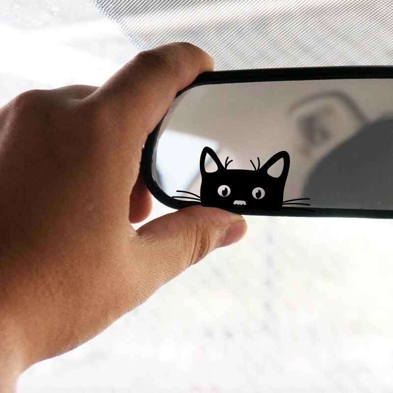 Black Cat Stickers - Etsy