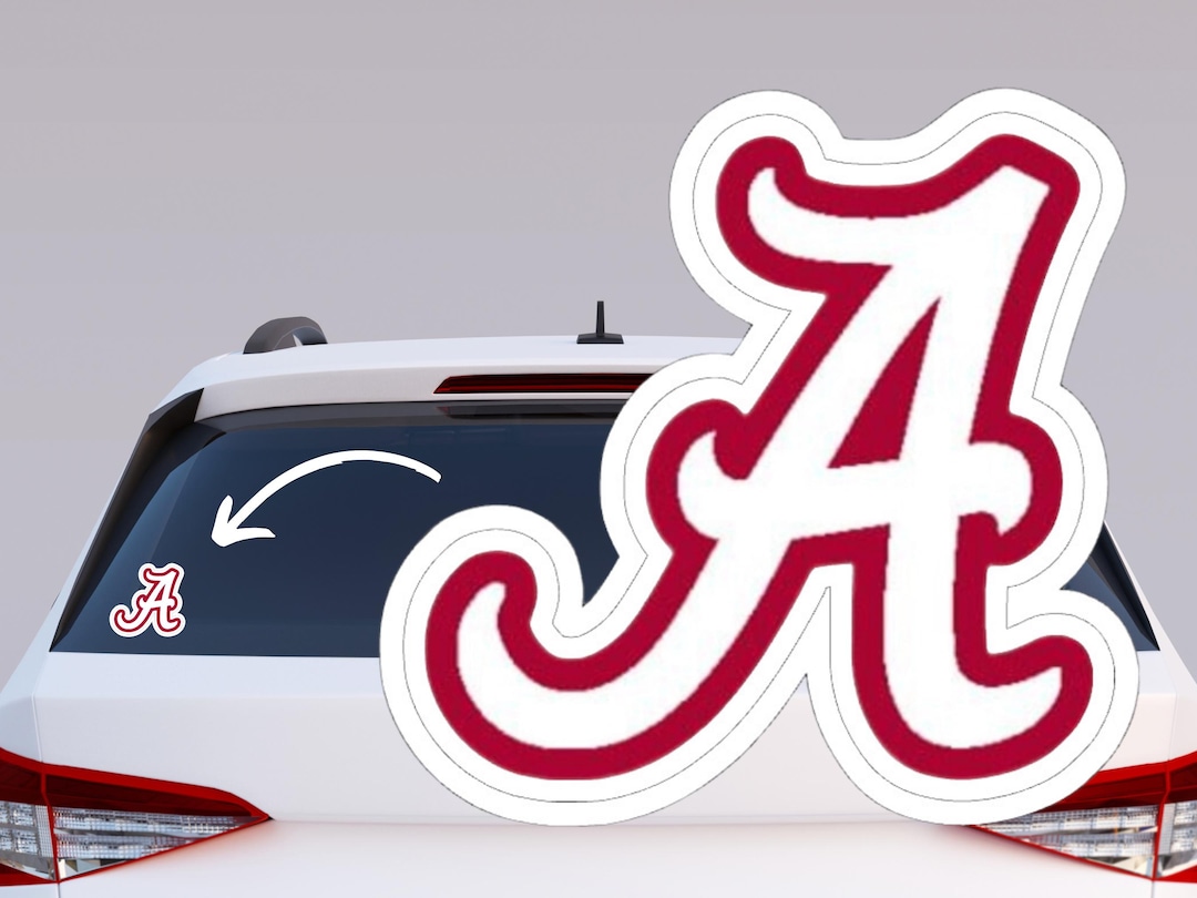 Alabama Decal, Alabama Sticker, University of Alabama Bumper Sticker ...