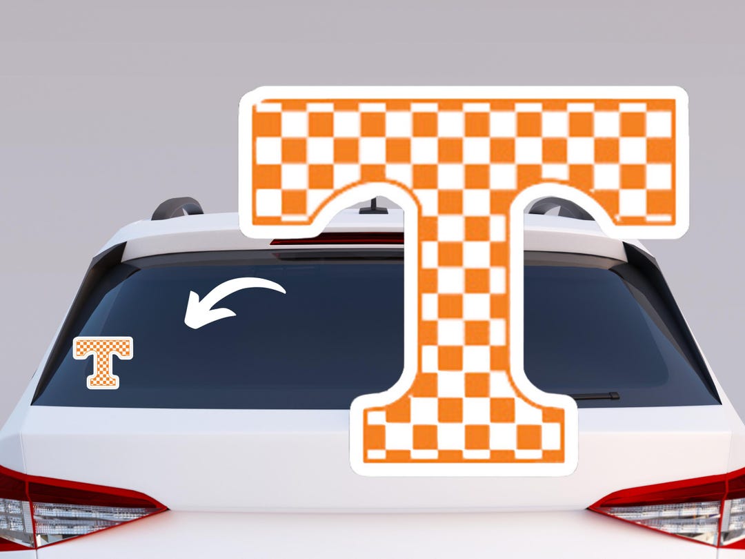 Tennessee Vols Car Decal, Tennessee Vols Decal, Vols Stickers, TN Vols ...