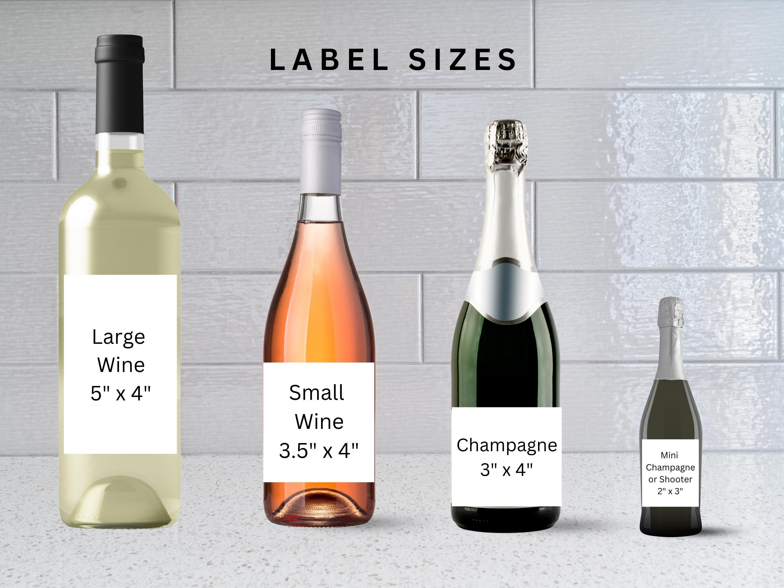 Custom Wine Bottle Labels Champagne Labels Wine Label Personalized Wine ...