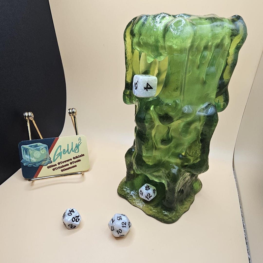 Gelatinous Cube Dice Tower Custom Dungeons and Dragons TTRPG Monster ...