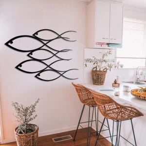 Fish Wall Art, Fish Wall Decor, Metal Wall Art, Home Wall Art, Living ...