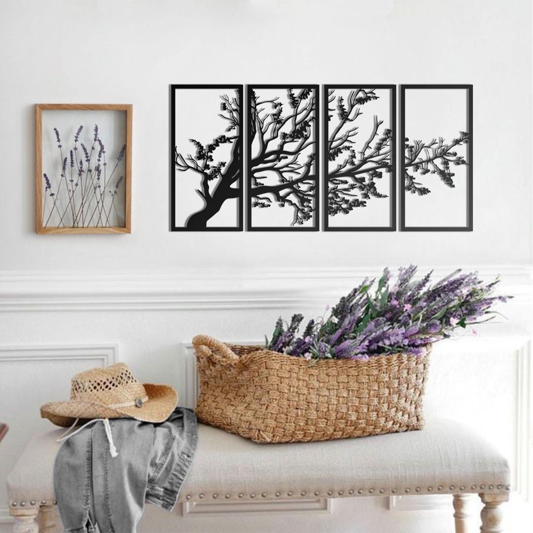 Tree Wall Art, Tree of Life Wall Art, Branch Metal Wall Decor, Home ...