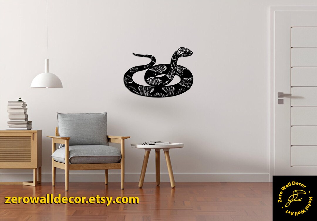 Snake Wall Art - Perfect for Home Decor, Home Wall Art, Office Living ...