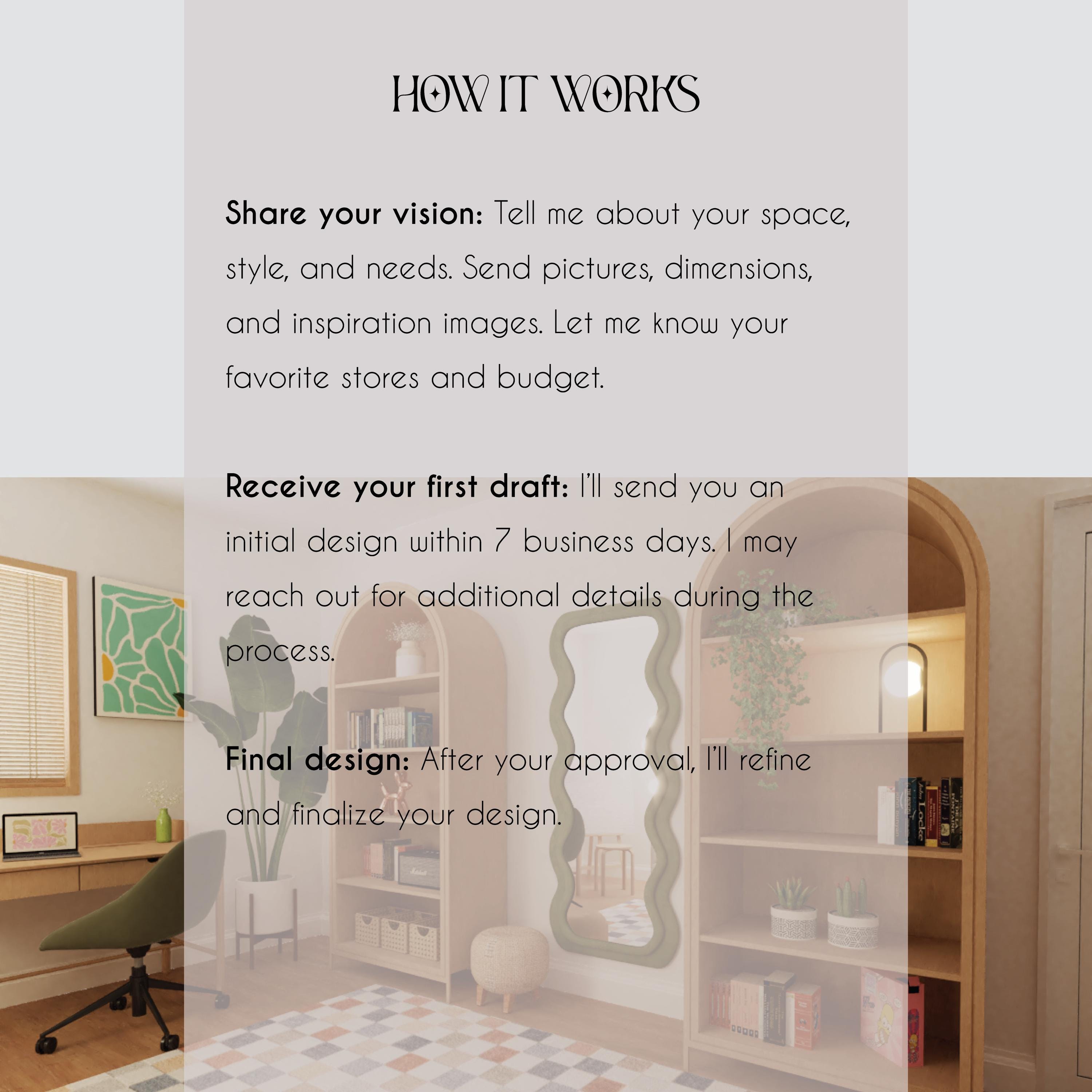 Custom Interior Design for One Room | Interior Design Service | Virtual ...