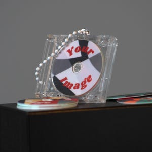 Your Scannable Playlist CD & Clear-case Keychain, NFC Phone Tap to Play ...