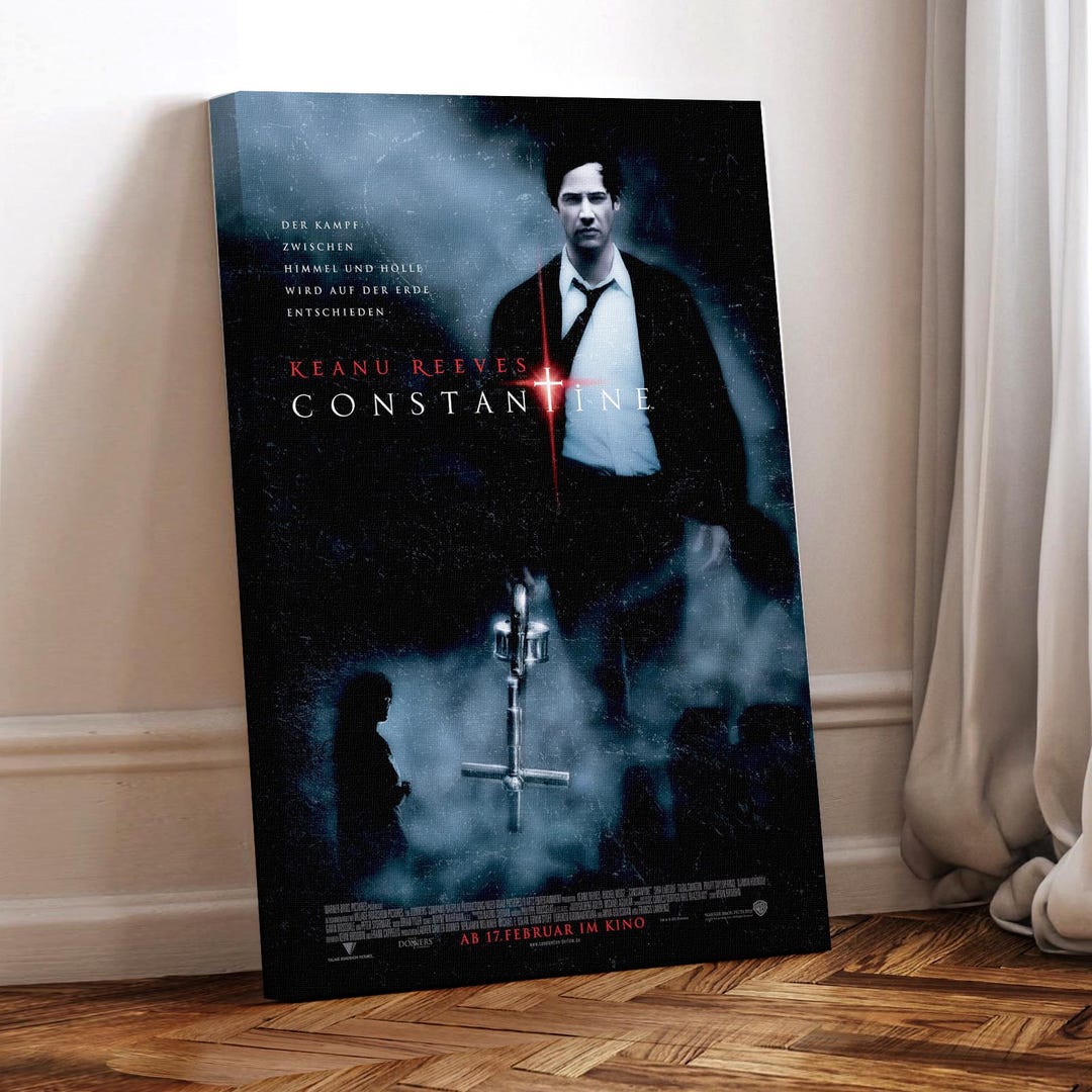 Constantine Movie Poster: Keanu Reeves Canvas Wall Art - Etsy