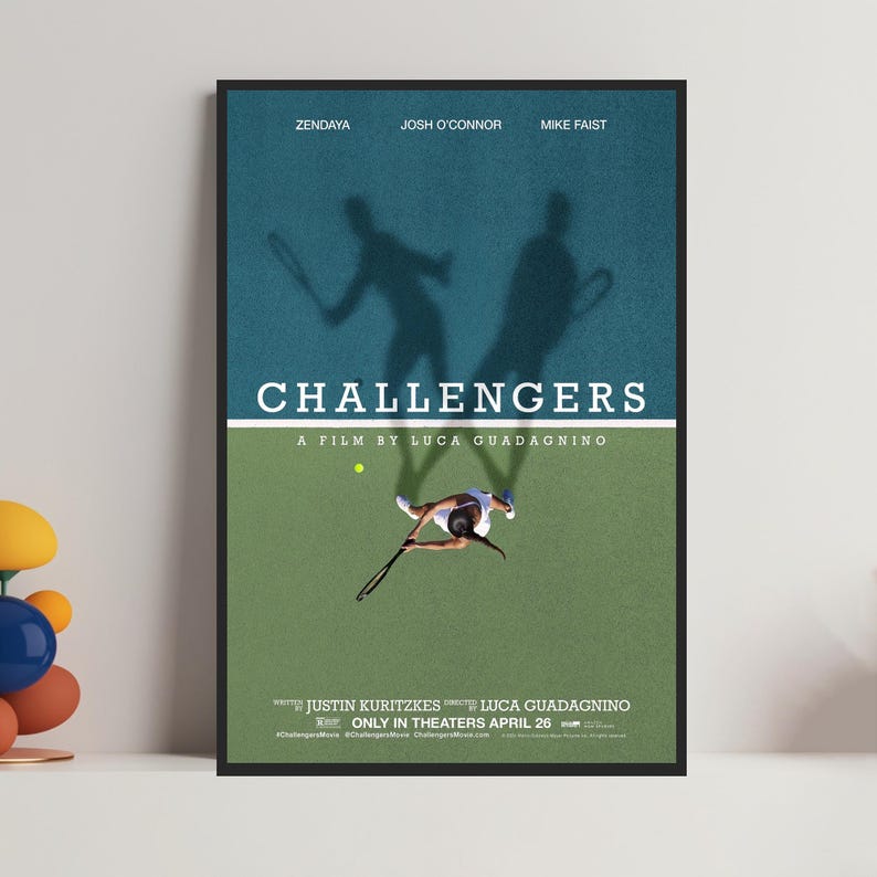 Póster de la película Challengers: lienzo envuelto para pared - Etsy España