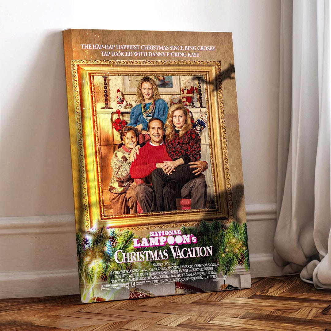 National Lampoon's Christmas Vacation Movie Poster - Wrapped Canvas ...