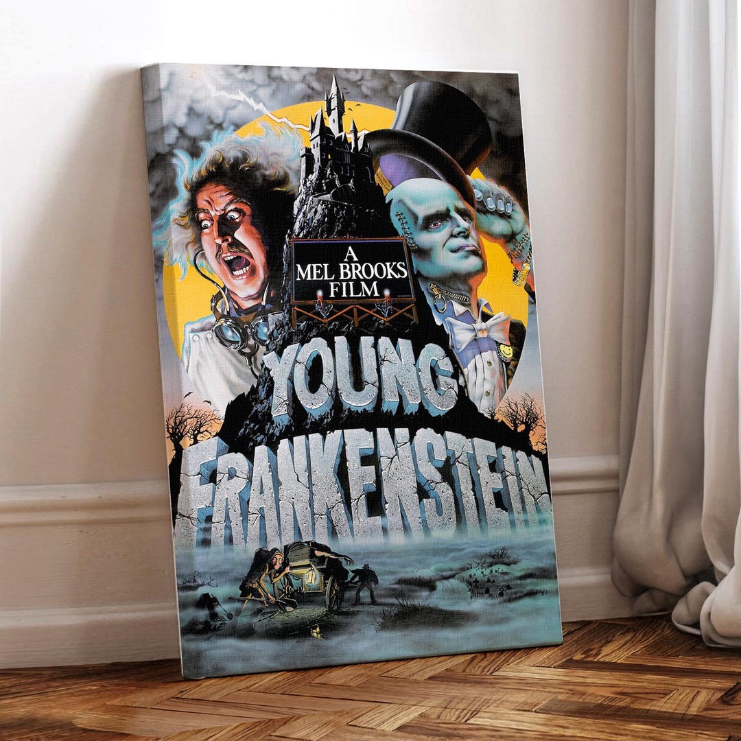 Young Frankenstein Movie Poster: Wrapped Canvas Wall Art - Etsy
