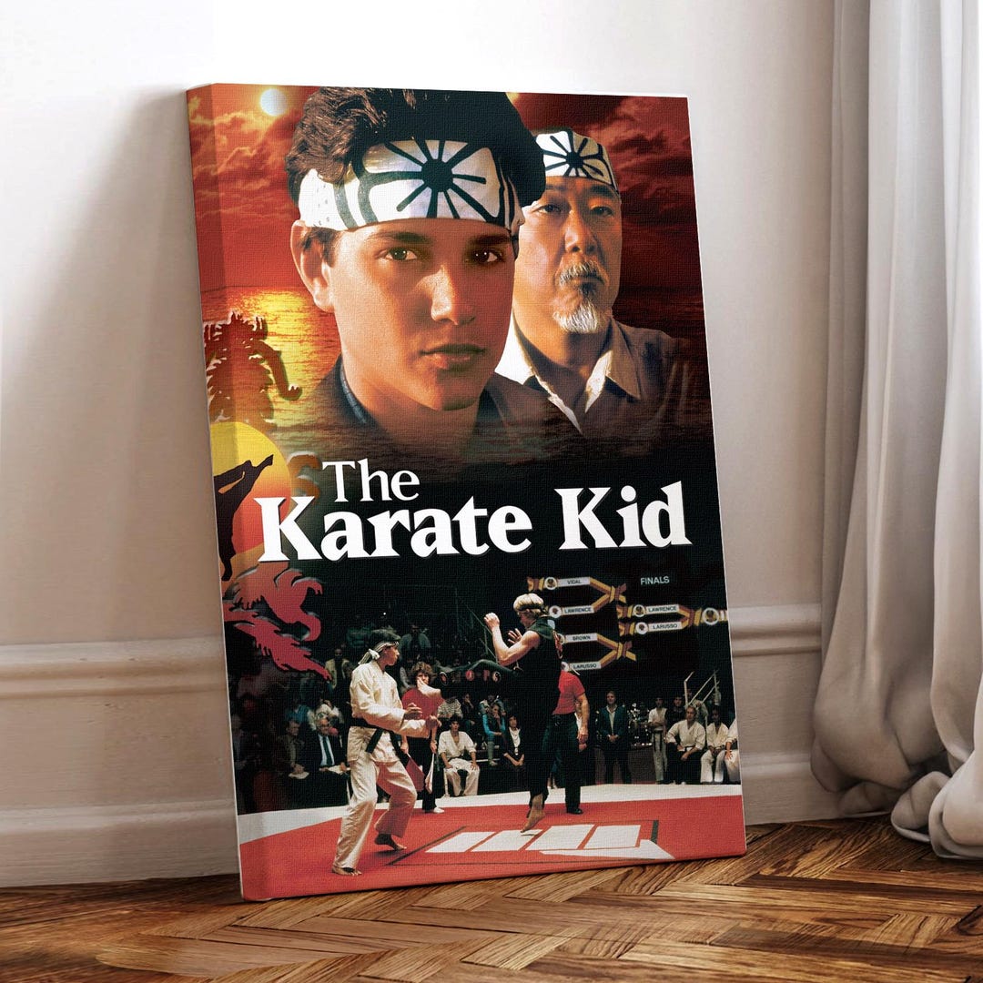 The Karate Kid Movie Poster, Wrapped Canvas Wall Art - Etsy