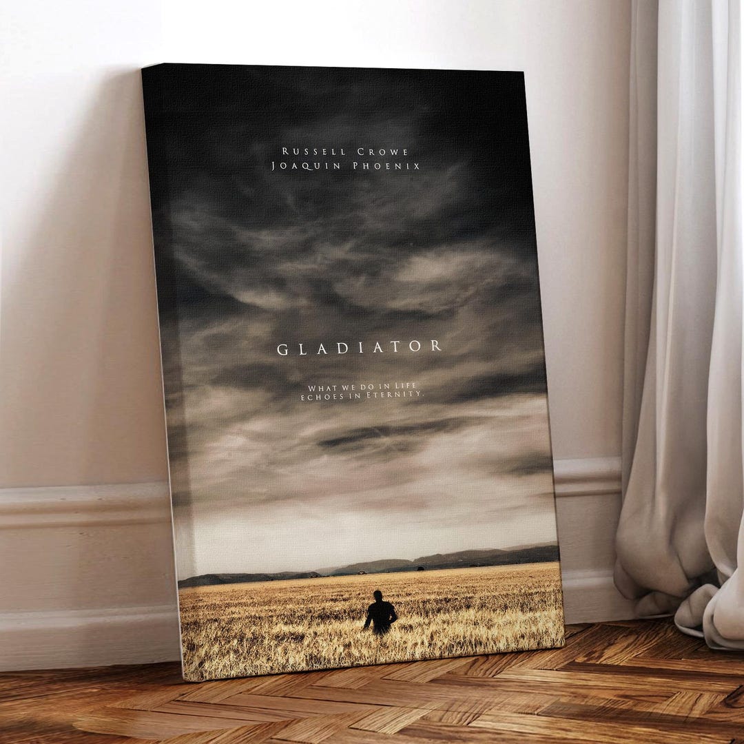 Gladiator Movie Poster: Wrapped Canvas Wall Art - Etsy