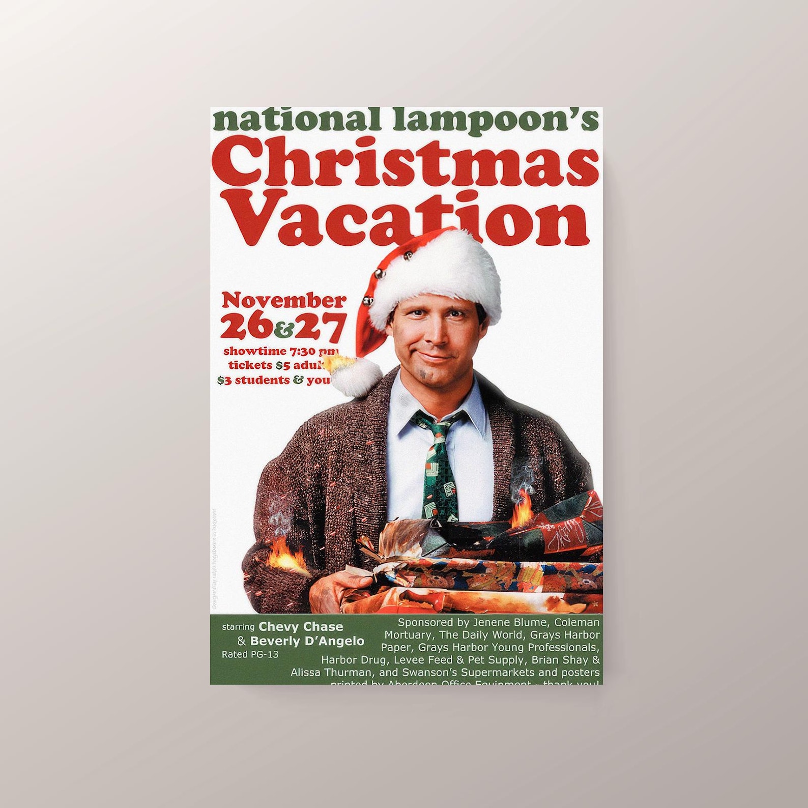 National Lampoon's Christmas Vacation Movie Poster, Wrapped Canvas - Etsy