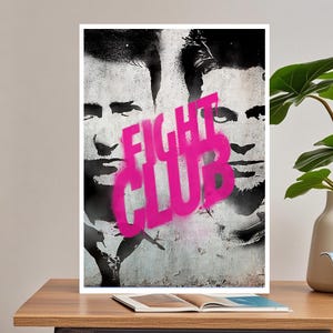 Fight Club Movie Poster, Art Poster for Gift,room Decor,wall Art,gift ...