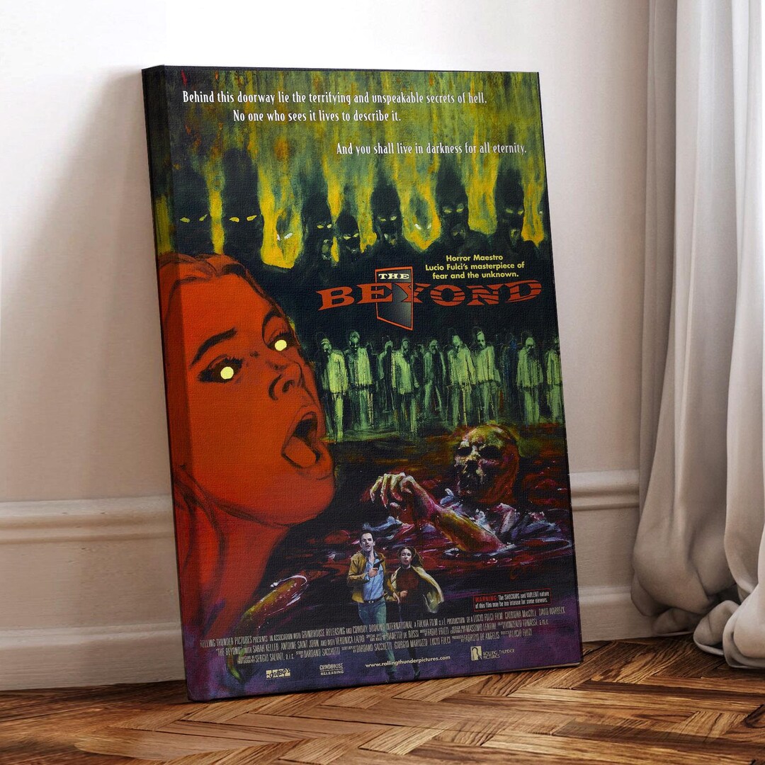The Beyond Movie Poster: Horror Canvas Wall Art - Etsy