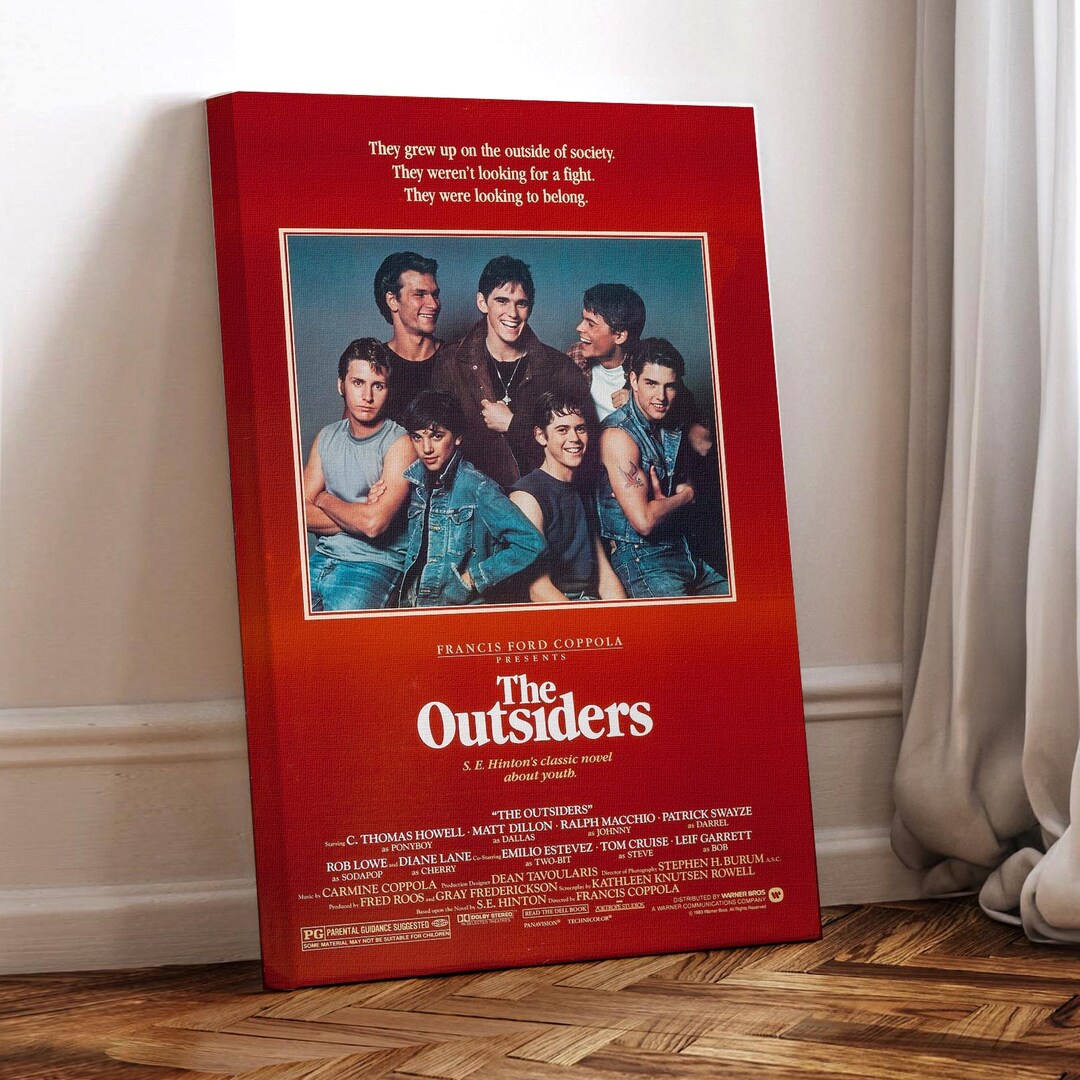 The Outsiders Movie Poster: Wrapped Canvas Wall Art - Etsy