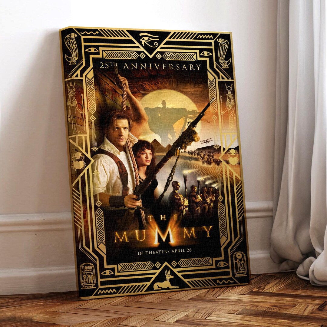 The Mummy Movie Poster: Wrapped Canvas Wall Art - Etsy