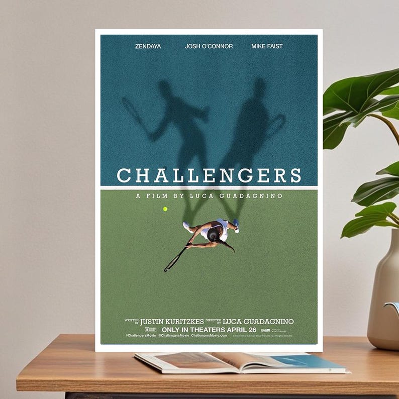 Póster de la película Challengers: lienzo envuelto para pared - Etsy España