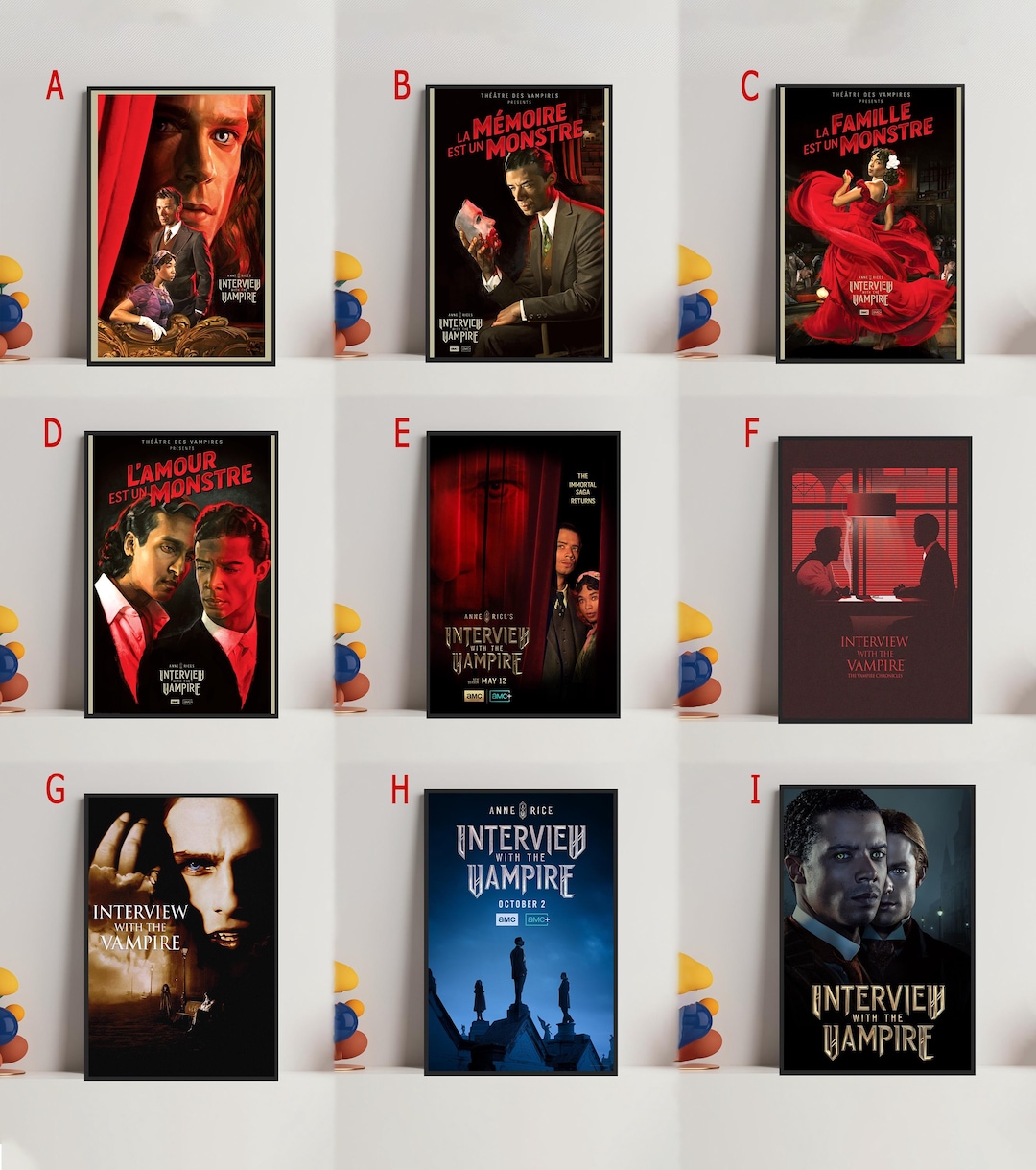 Interview With the Vampire Movie Poster: Canvas Wall Art - Etsy