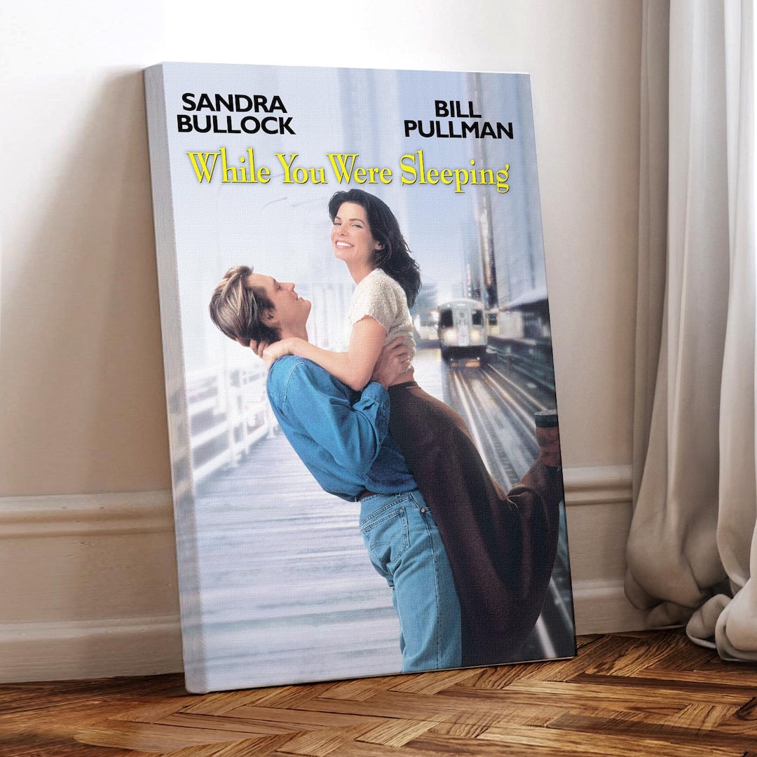 While You Were Sleeping Movie Poster: Wrapped Canvas Wall Art - Etsy