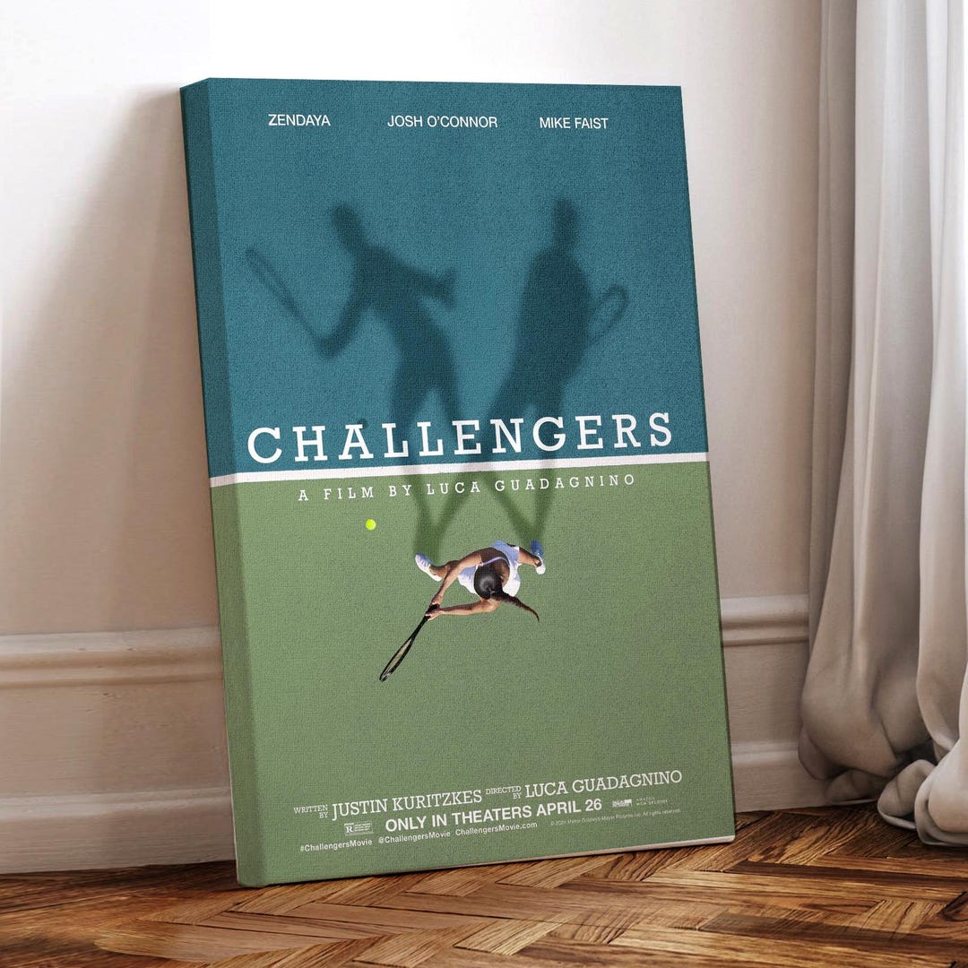 Challengers Movie Poster: Wrapped Canvas Wall Art - Etsy