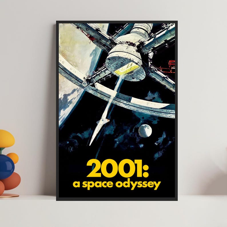 2001 A Space Odyssey Movie Poster, Wrapped Canvas, Art Poster for Gift ...