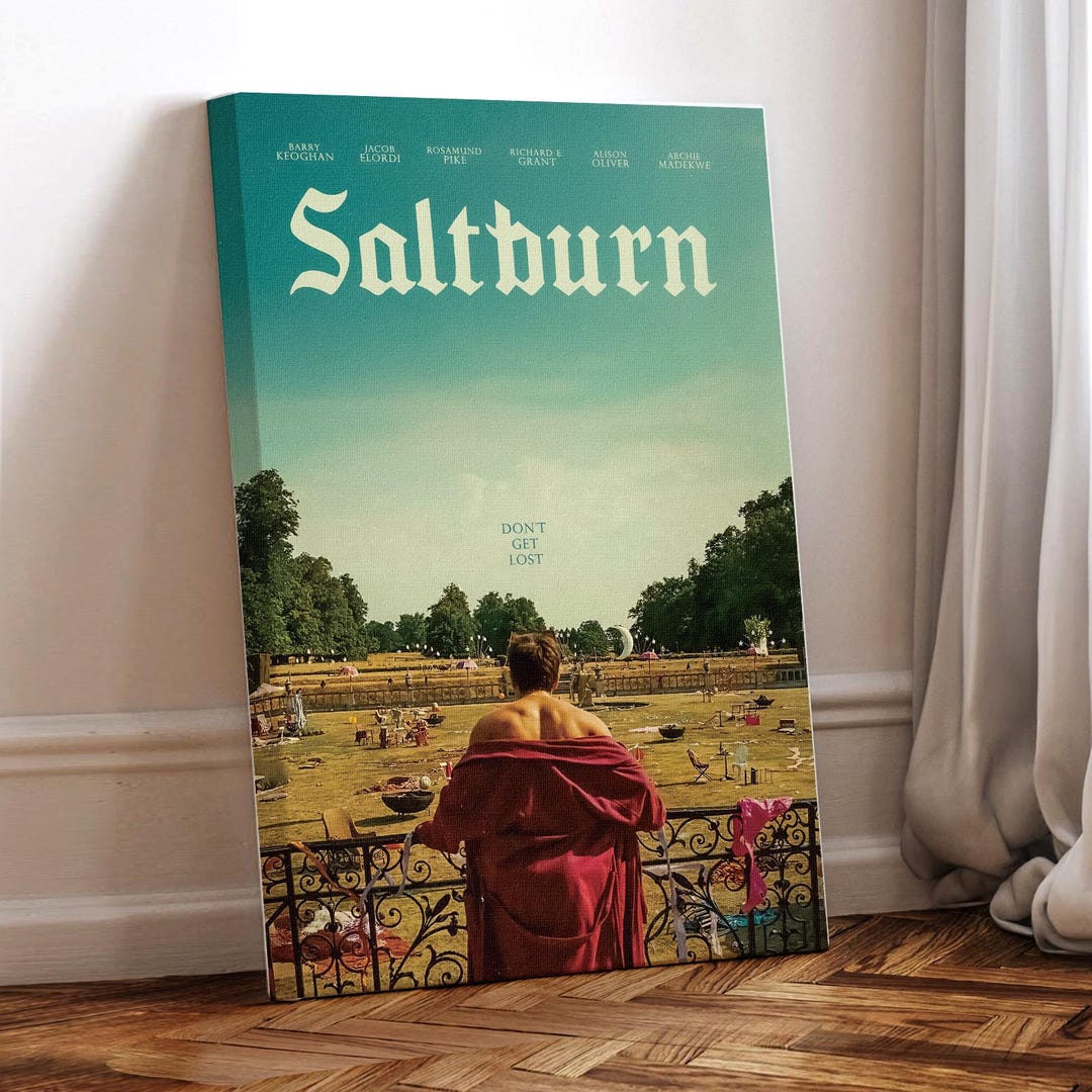 Saltburn Movie Poster: Wrapped Canvas Wall Art - Etsy