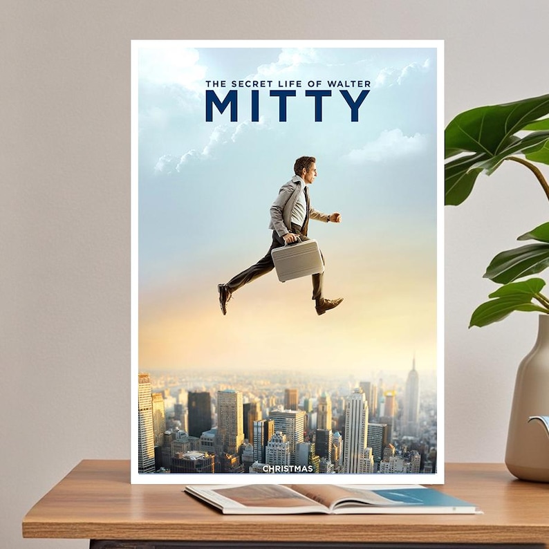 The Secret Life of Walter Mitty Movie Poster, Wrapped Canvas Art - Etsy