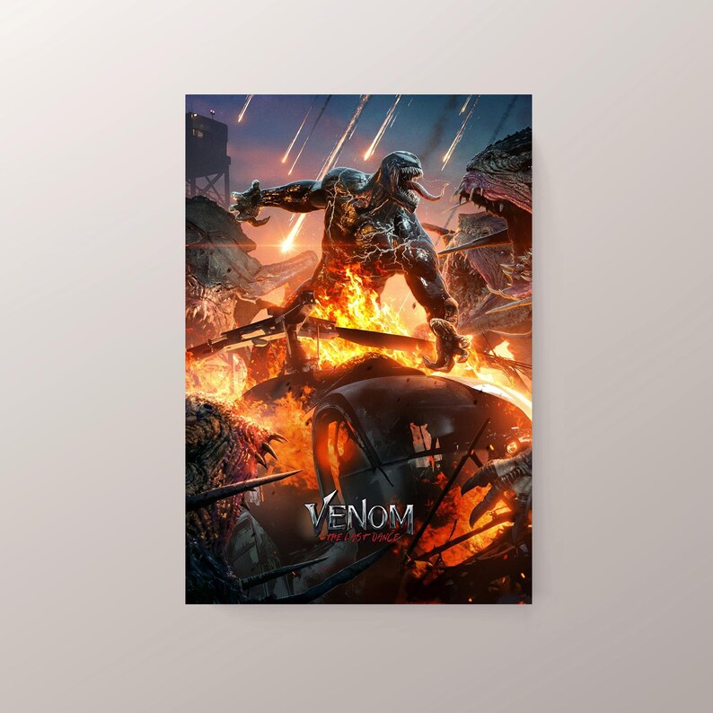 Venom the Last Dance Movie Poster, Wrapped Canvas, Art Poster for Gift ...