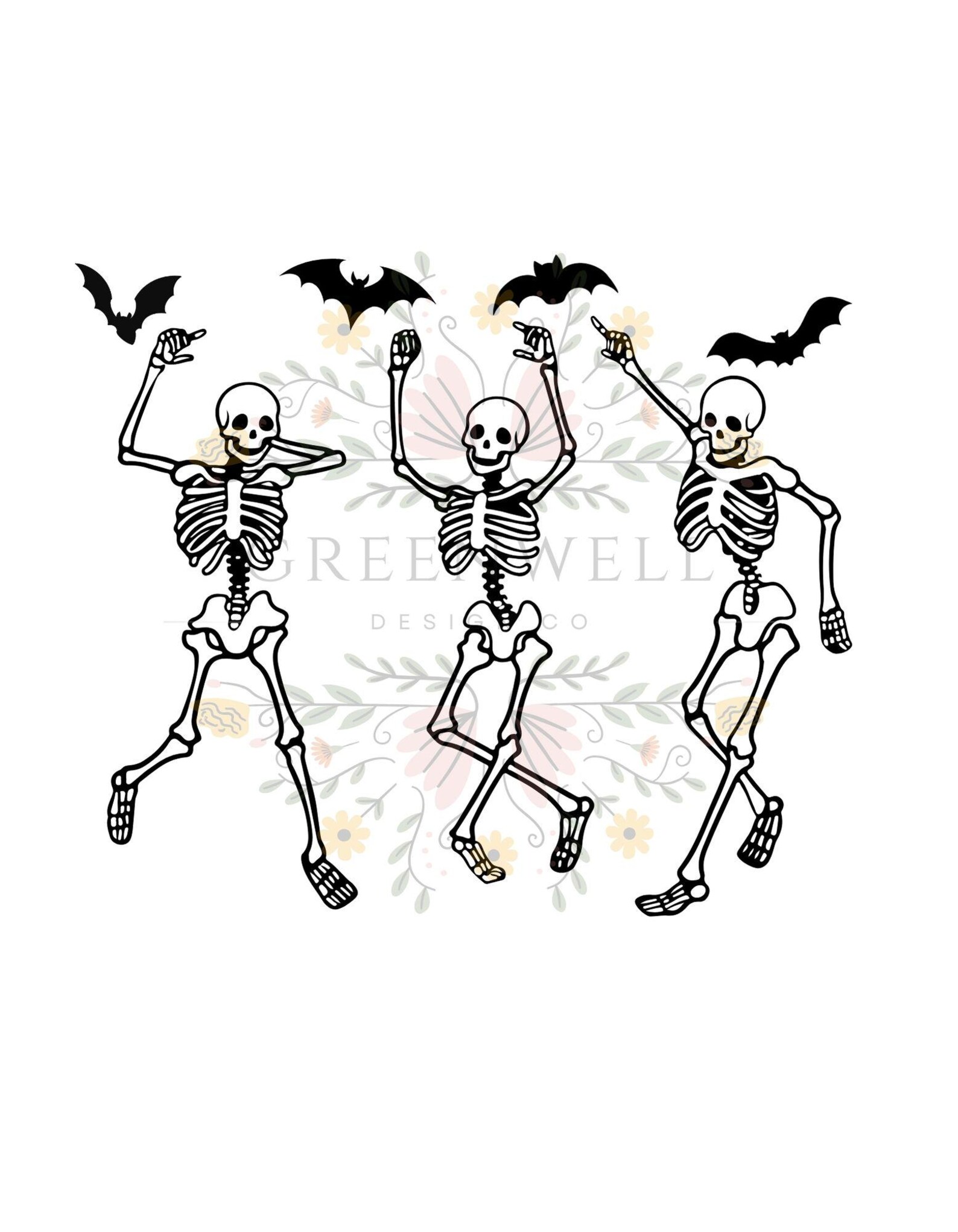 Halloween Dancing Skeletons Png,svg,jpg,pdf - Etsy
