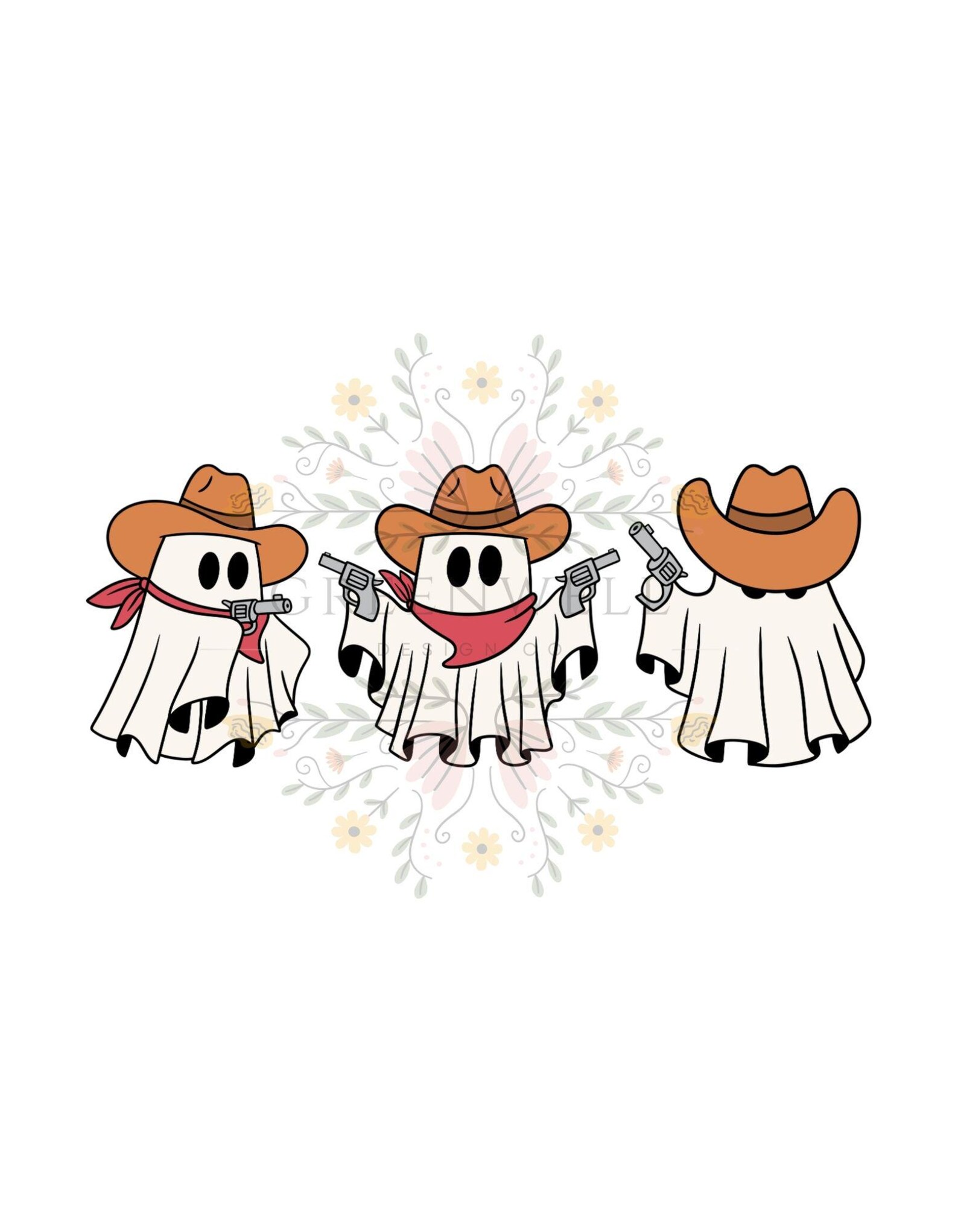 Halloween Western Cowboy Ghost Svg,png,jpg,pdf - Etsy