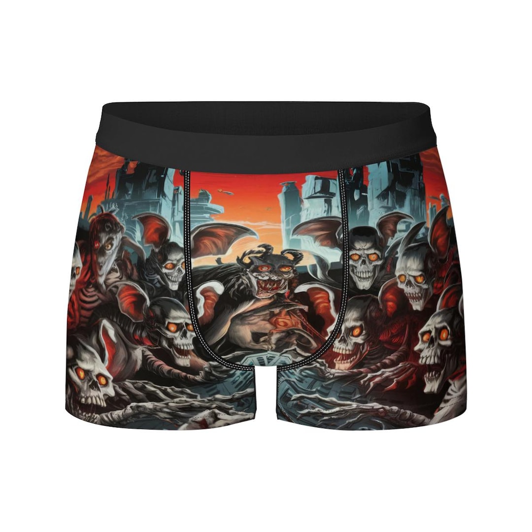 Mens Underwear - Devil Skeleton Graphic Briefs - Unique and Comfortable ...