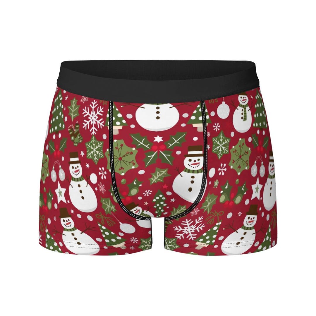 Christmas Men's Underwear, Fun Holiday-themed Boxers for Ultimate ...