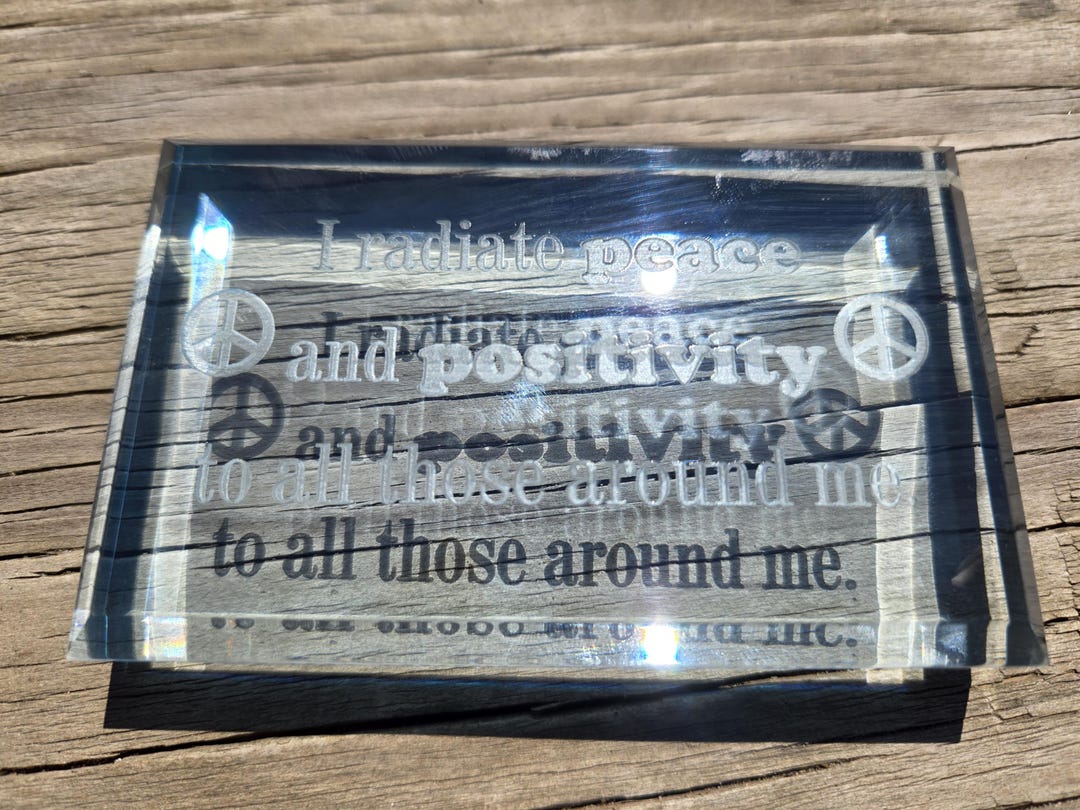 Affirmation on Acrylic Paperweight, Motivational Quotes, Inspirational ...