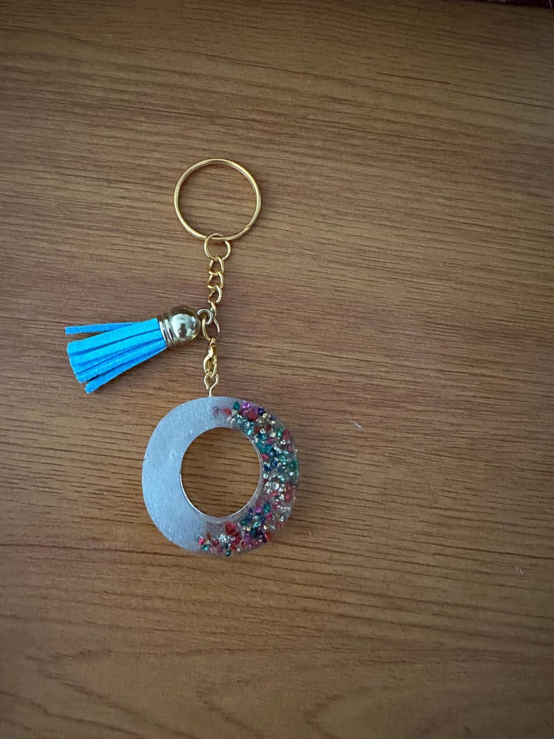 Resin Letter Keychains | Bag Charms | Keyrings | Christmas Gift ...