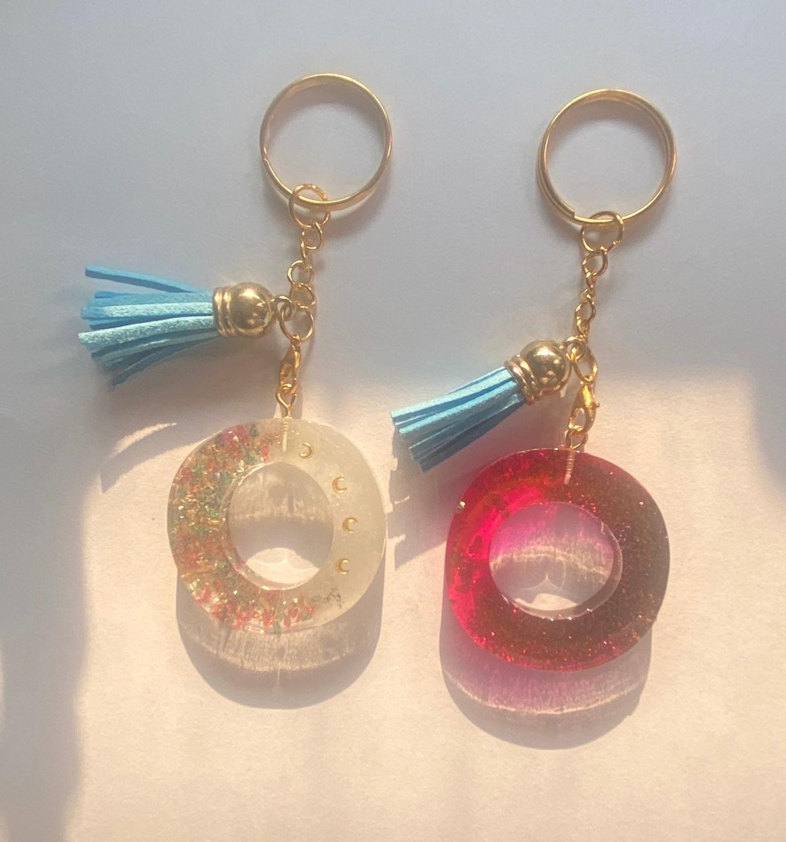 Resin Letter Keychains | Bag Charms | Keyrings | Christmas Gift ...
