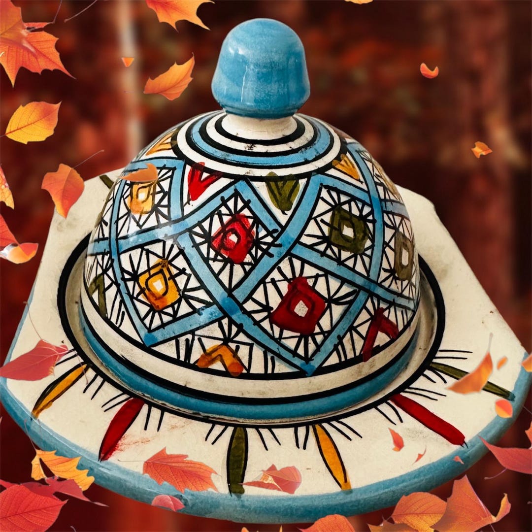 Handmade Moroccan Tagine: Ceramic Cooking Pot, Traditional Serving Dish ...