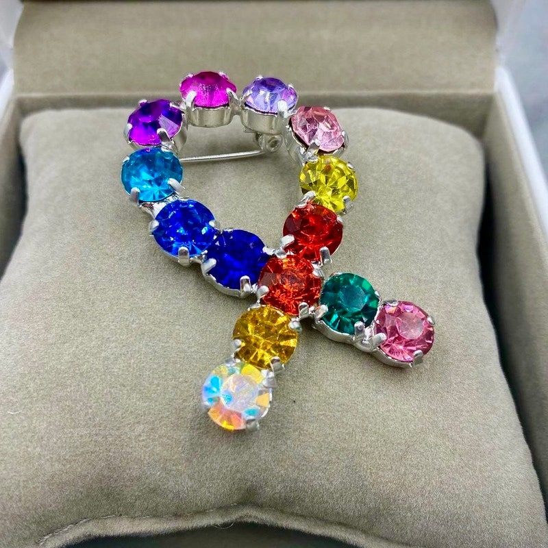 Crystal Brooch Pin - Etsy