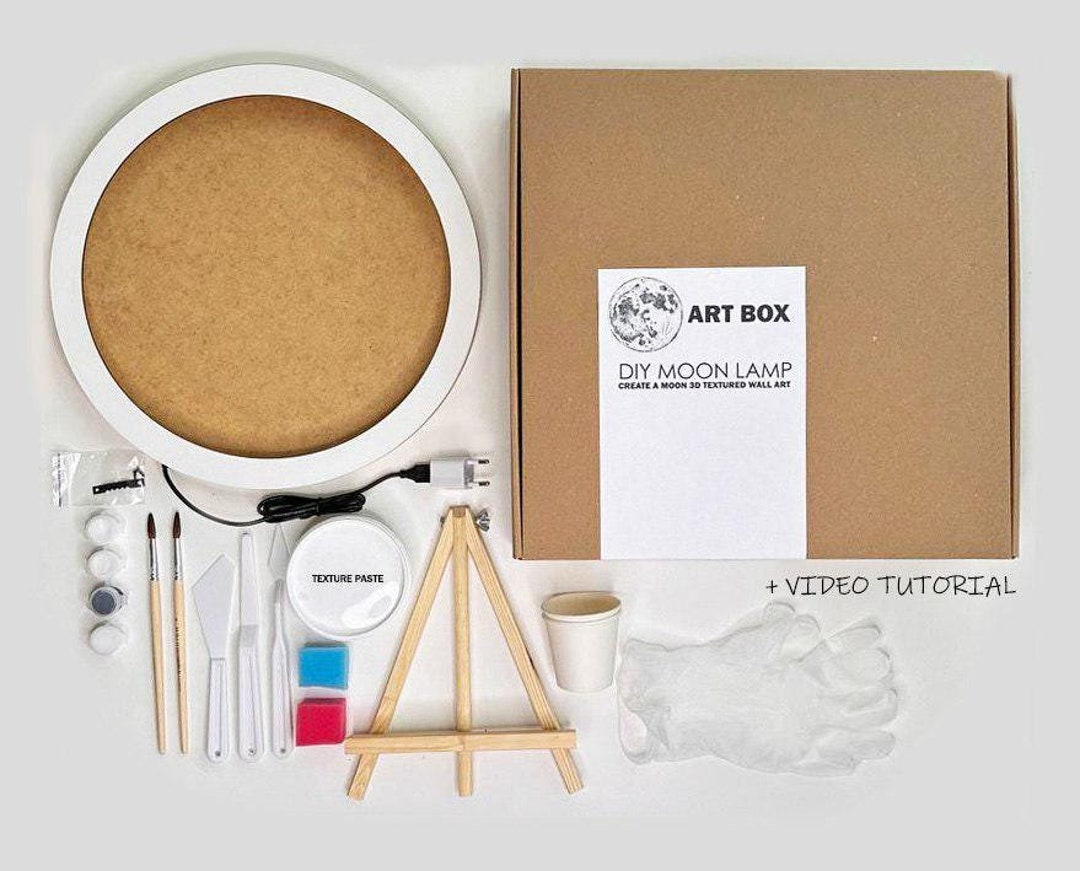 Kit Moon Lamp, DIY Moon, Kit, Homemade Art Kit, DIY, Gift for ...