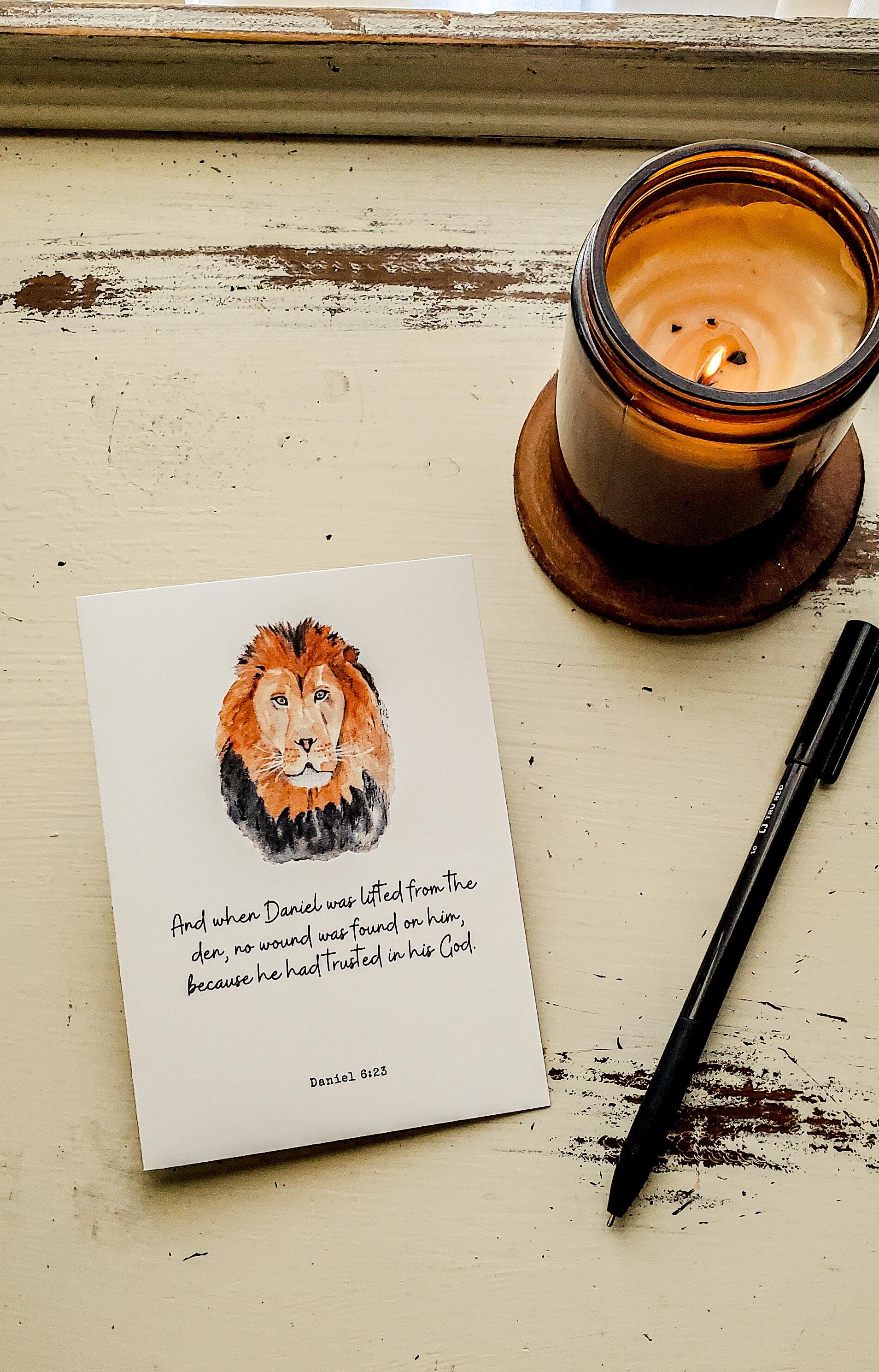 Scripture Greeting Cards Faith Hope and Courage Blank Inside - Etsy