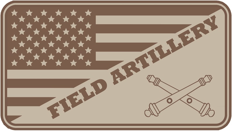 Field Artillery Flag Sticker - Etsy