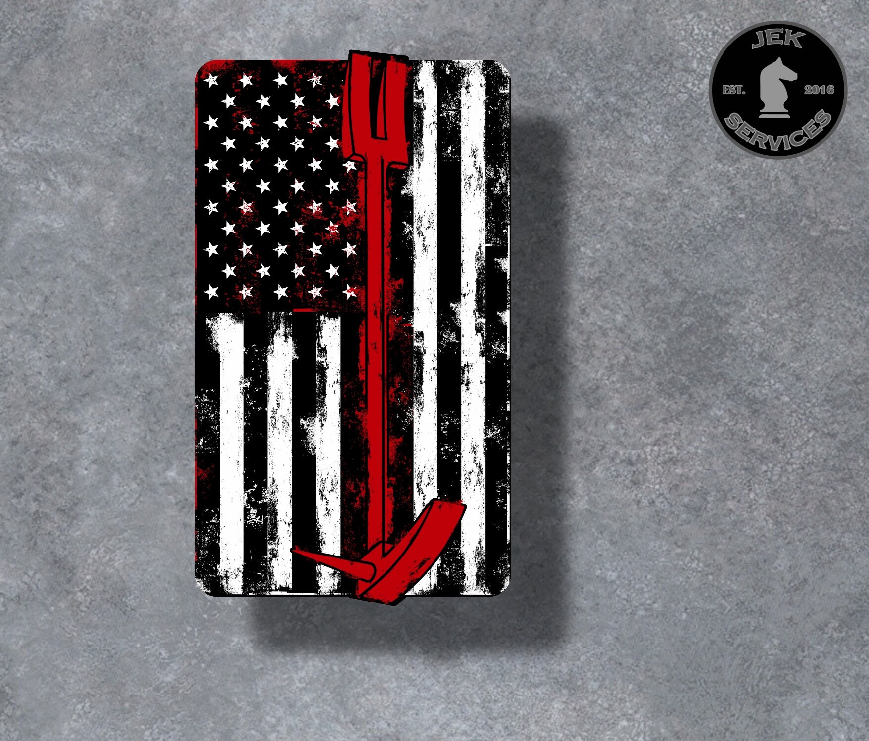 Thin Red Line Flag Firefighter Waterproof Sticker Decal for Water ...