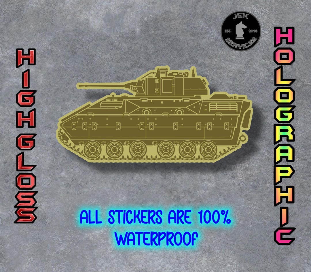 US Army M2 M3 IFV/CFV Bradley Fighting Vehicle Sticker Decal for Water ...