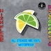 Lemon and Lime Waterproof Sticker Decal for Water Bottles & Laptops ...