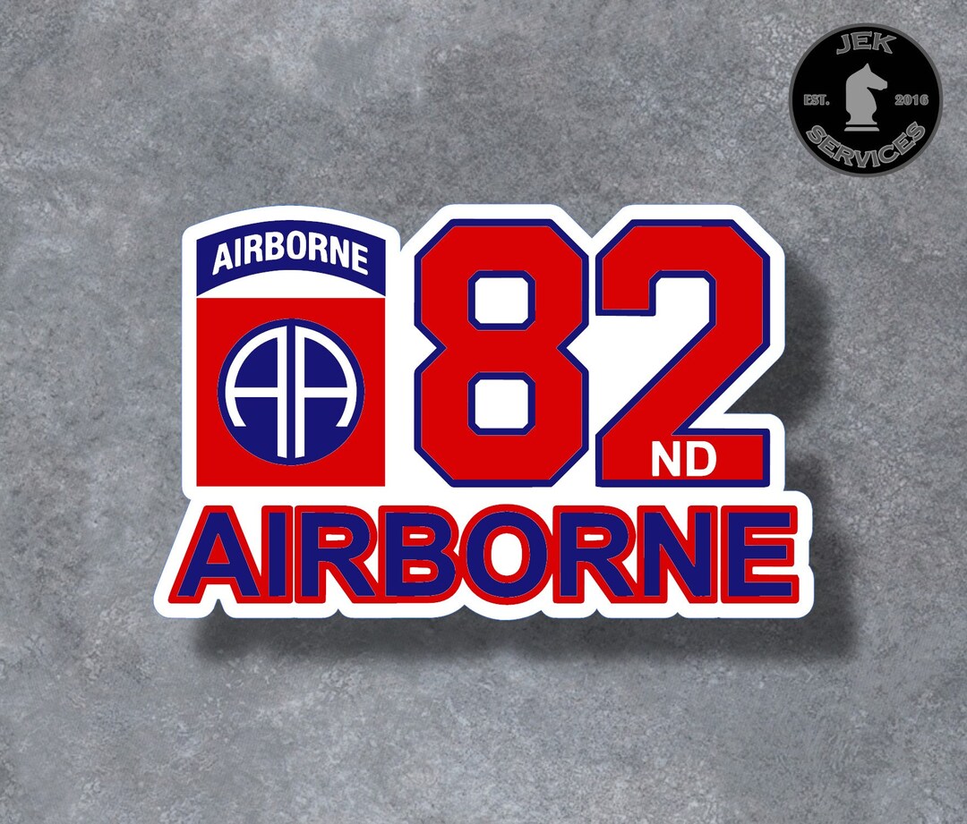 82nd Airborne Sticker select Your Size - Etsy