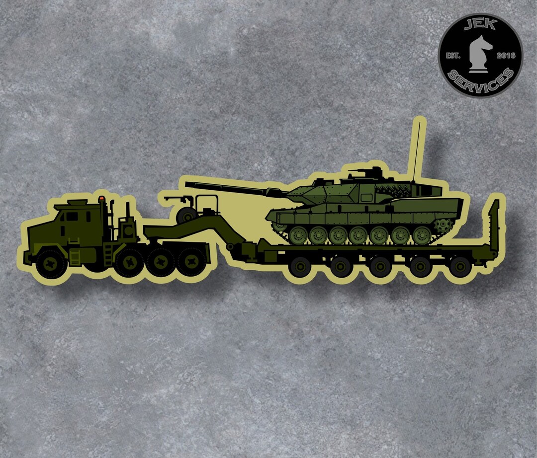 US Army M1070 HETT Hauling M1 Abrams Sticker select Your Size - Etsy