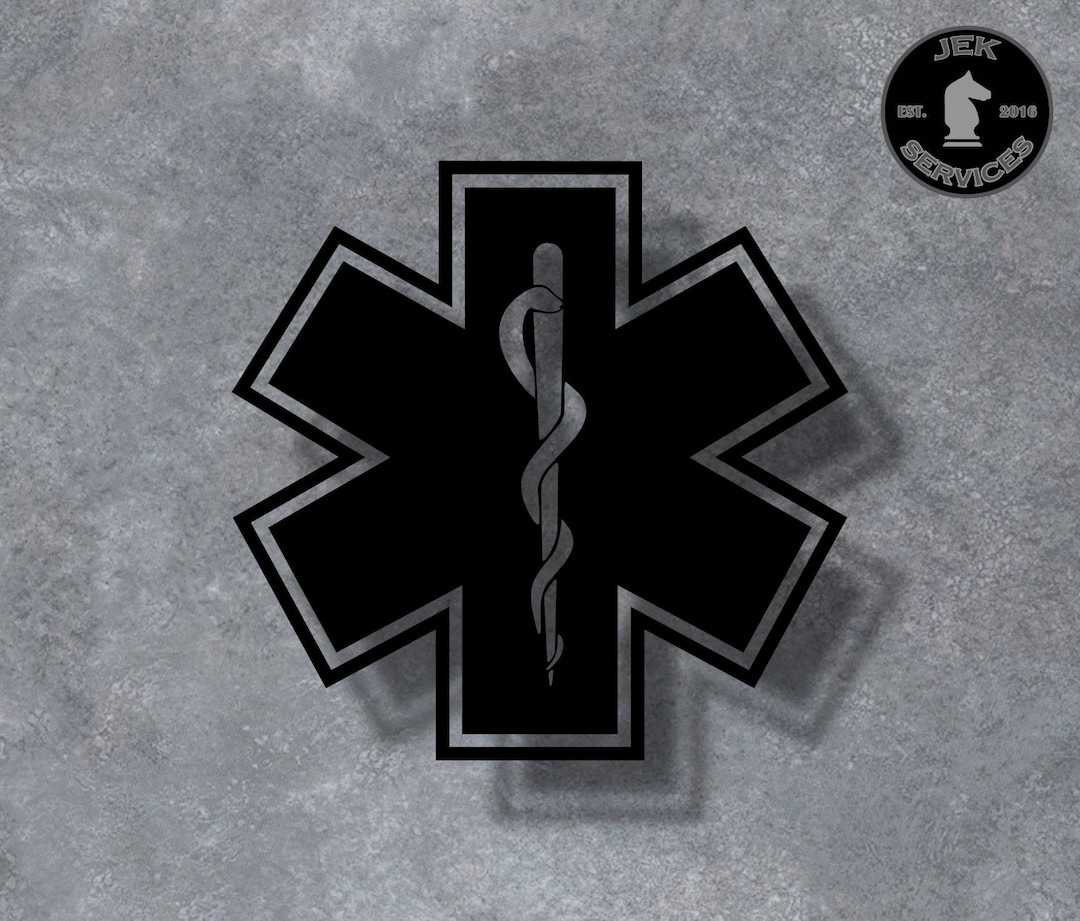 Star of Life Vinyl Decal for Car, Truck, or Window select Your Size ...